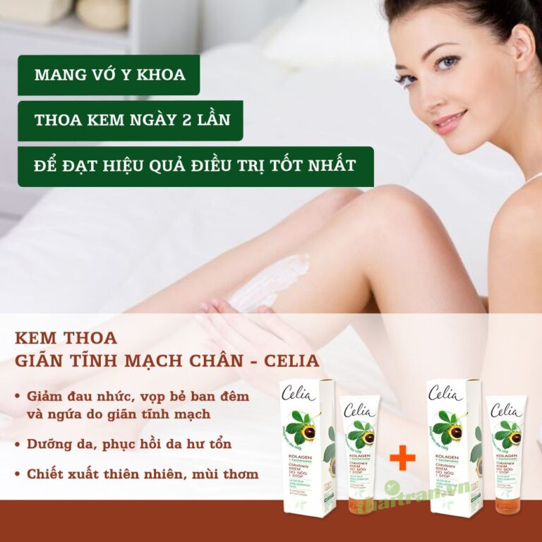 CELIA - Hỗ trợ điều trị suy giãn tĩnh mạch - Nhà thuốc Long Minh